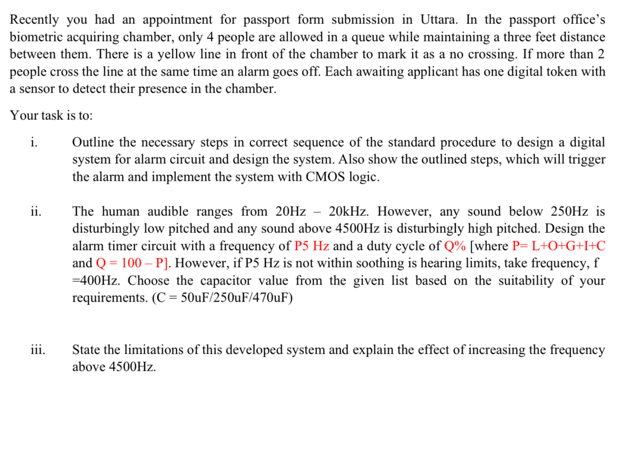 Solved Recently you had an appointment for passport form | Chegg.com