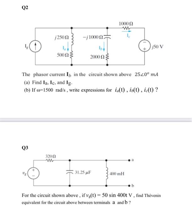 Solved The phasor current Ib in the circuit shown above | Chegg.com