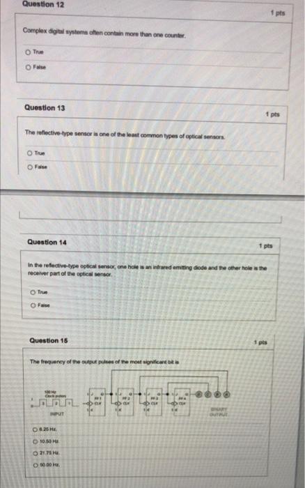 Solved The Modulus Number Of The Binary Counter Shown Is 100 