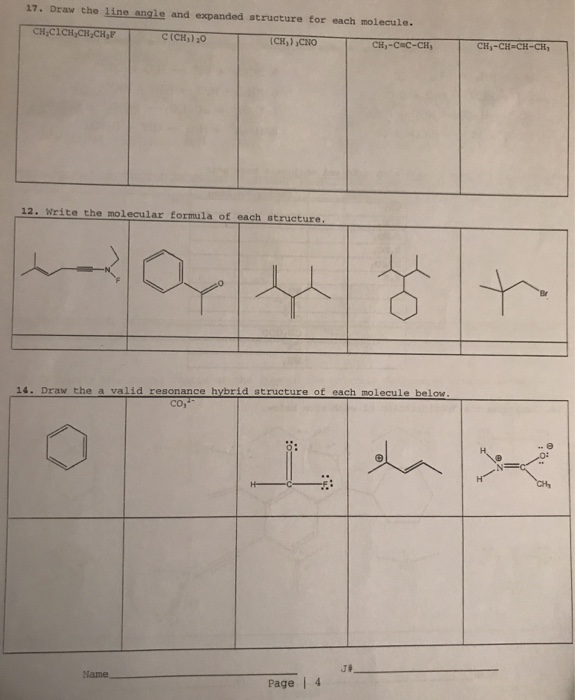Solved 17. Draw the line angle and expanded structure for | Chegg.com