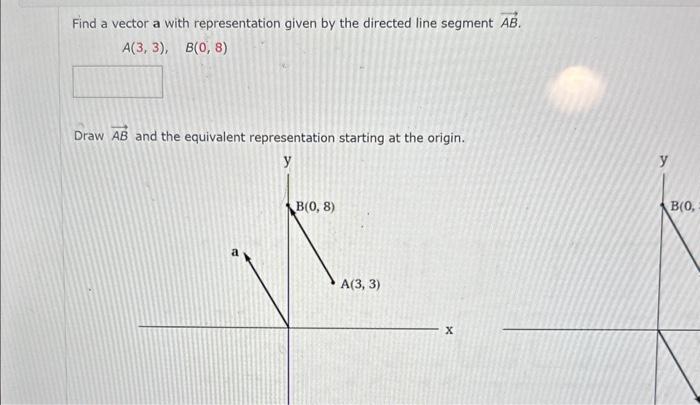Solved Find a vector a with representation given by the | Chegg.com