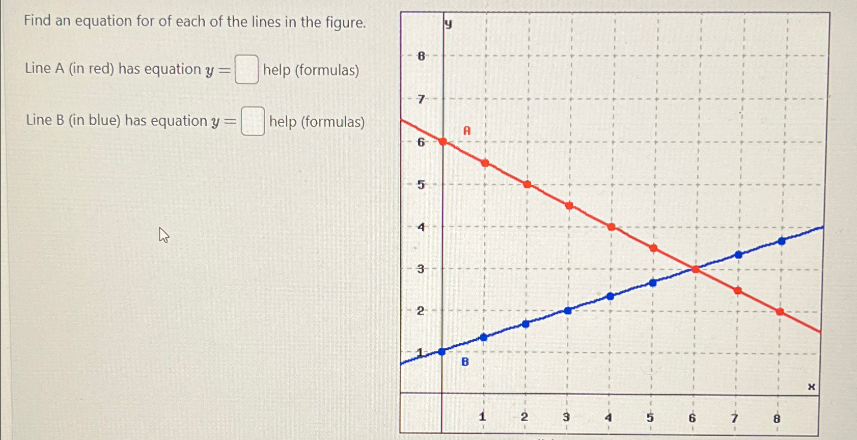 Solved Find an equation for of each of the lines in the | Chegg.com
