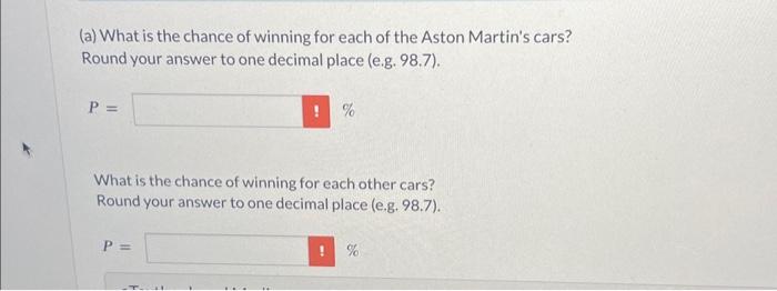 Solved In a car racing competition, four car brands are | Chegg.com