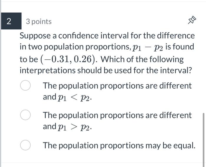 Solved 3 points When using StatCrunch to find a confidence | Chegg.com
