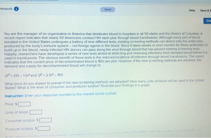 Solved meworki Saved Help Save & E Che You are the manager | Chegg.com