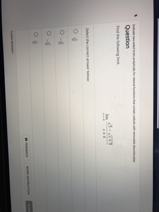 Solved Evaluate two-sided limits analytically for rational | Chegg.com