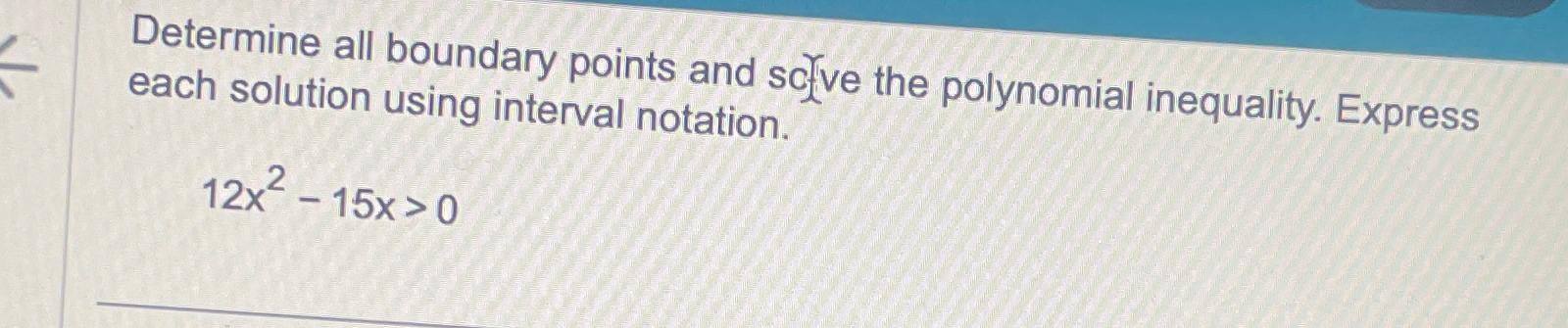 Solved Determine all boundary points and sofve the | Chegg.com
