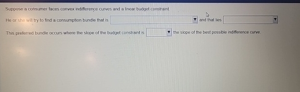 Solved Suppose a consumer faces convex indifference curves | Chegg.com