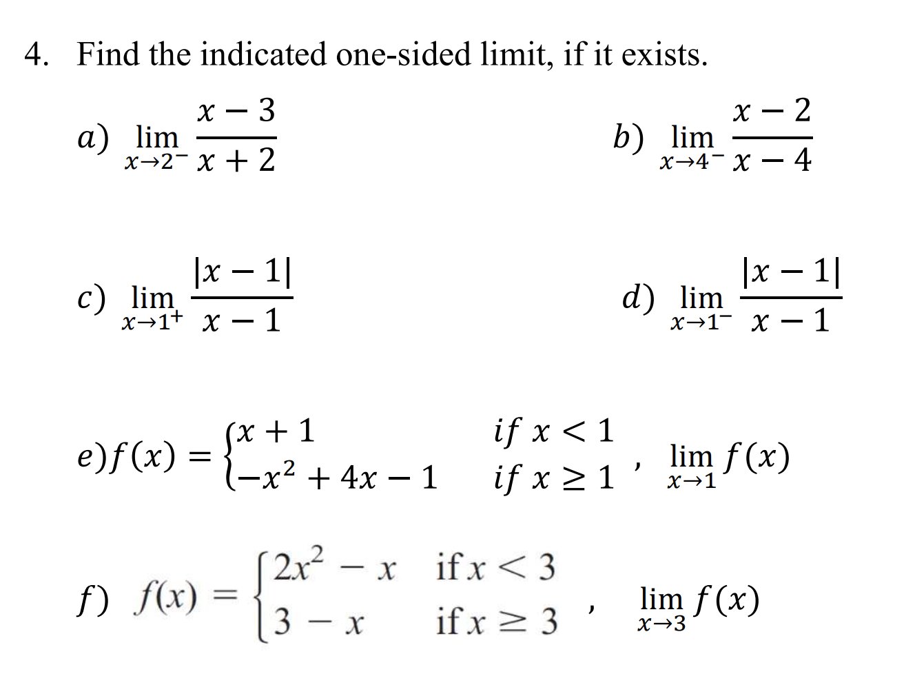 Solved Find the indicated one-sided limit, ﻿if it | Chegg.com