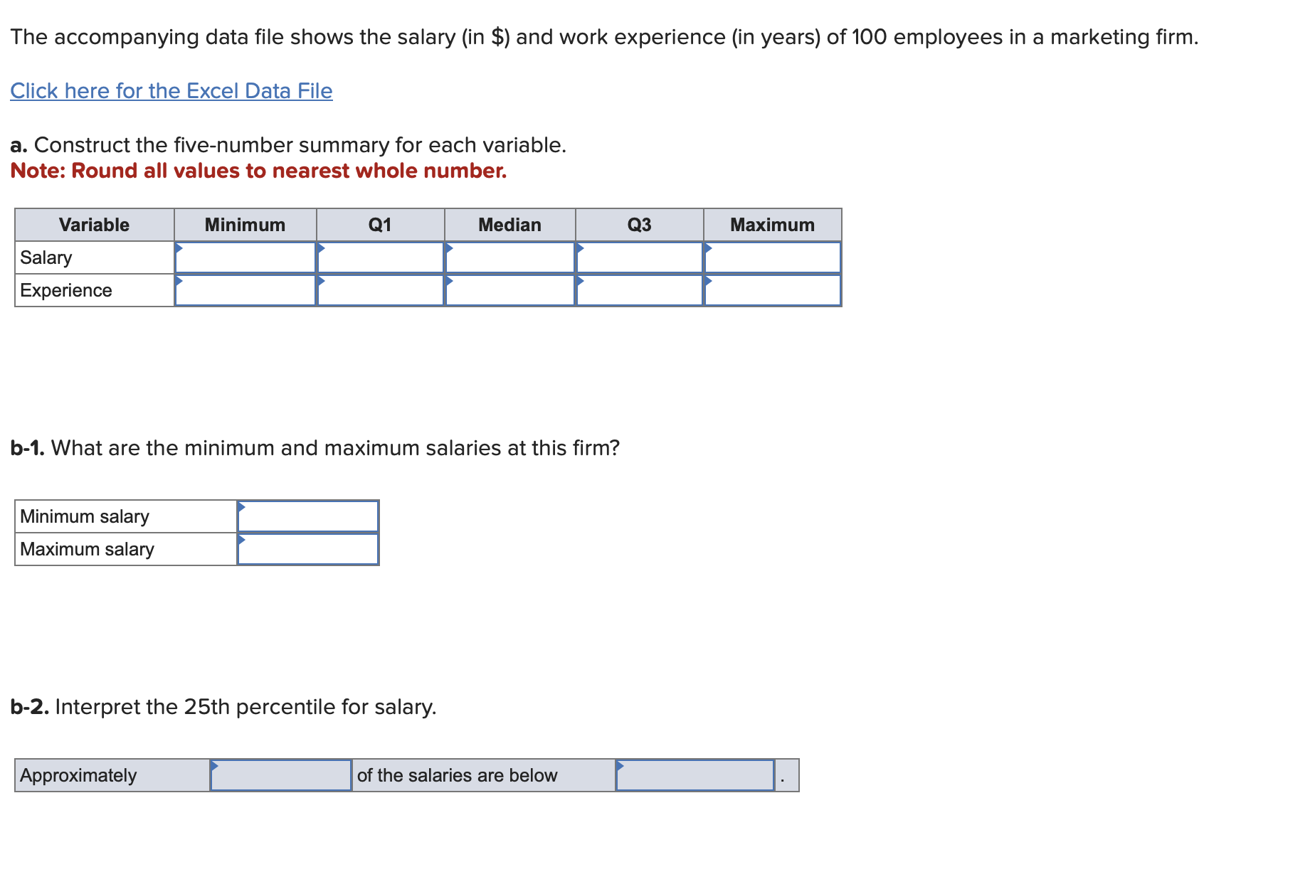 Solved The accompanying data file shows the salary (in \$) | Chegg.com