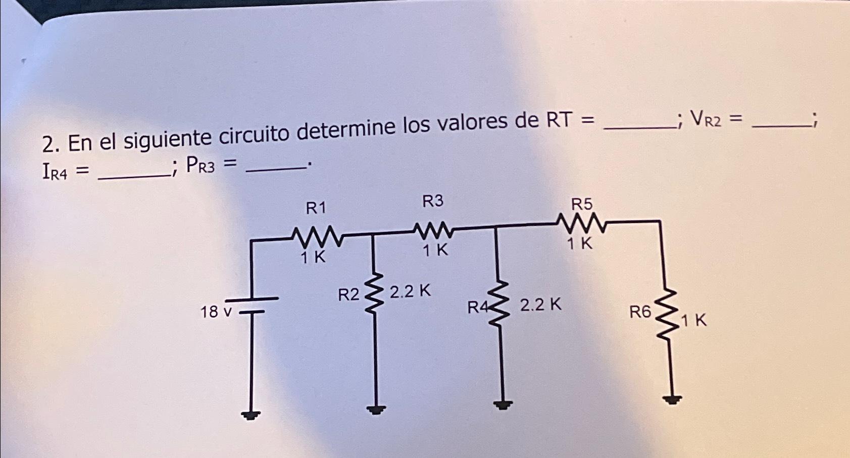 Solved En el siguiente circuito determine los valores de | Chegg.com