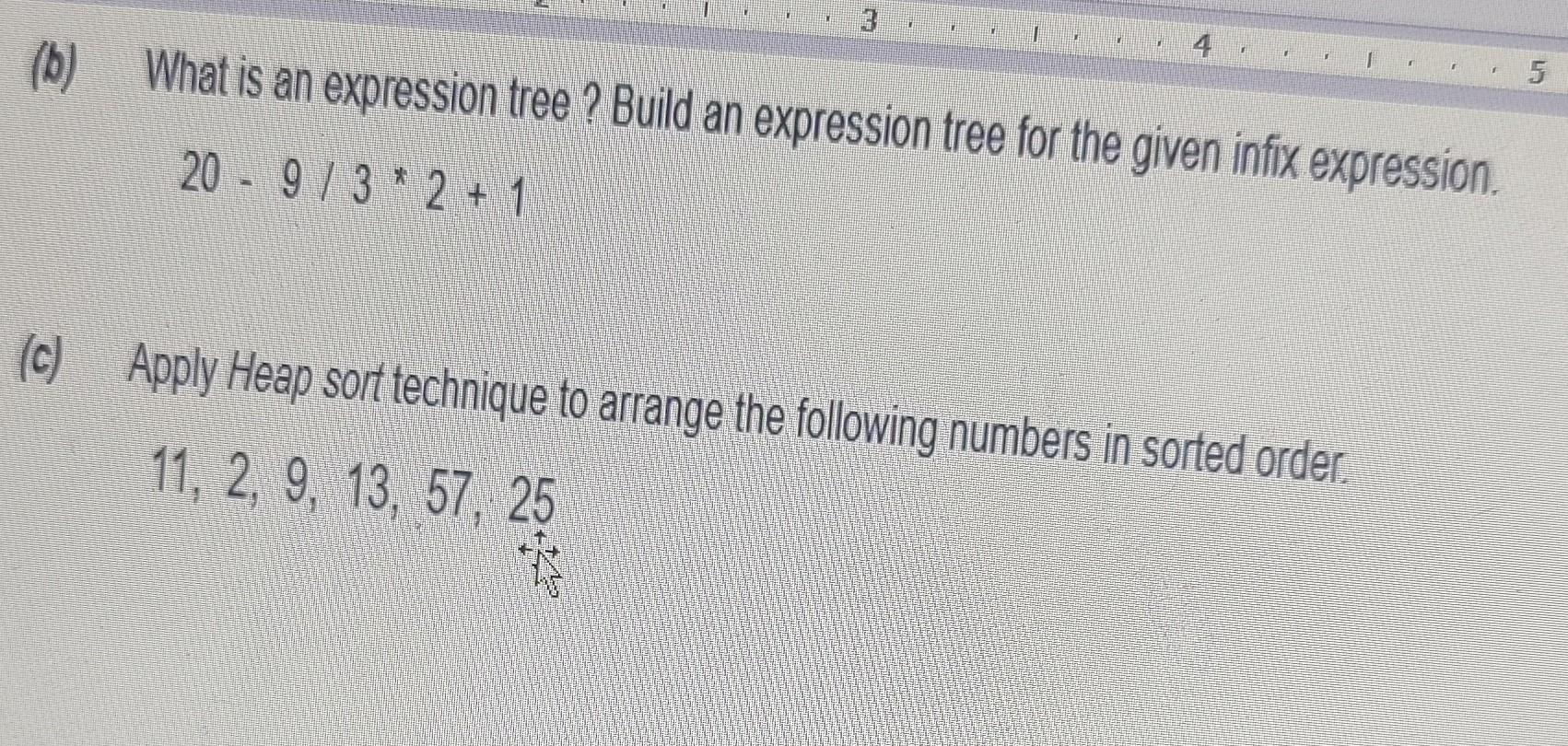 Solved (b) What is an expression tree ? Build an expression | Chegg.com
