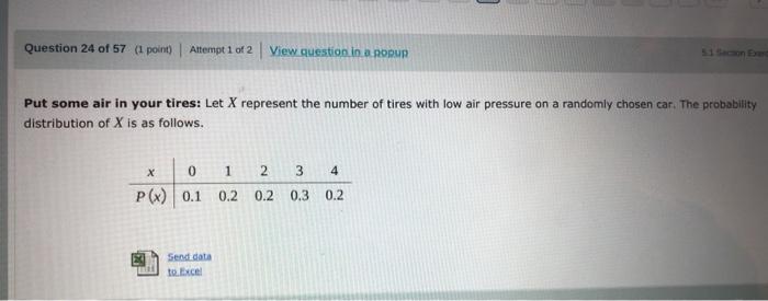 Solved Part 5 of 6 (e) Compute the mean fx. Round the answer | Chegg.com