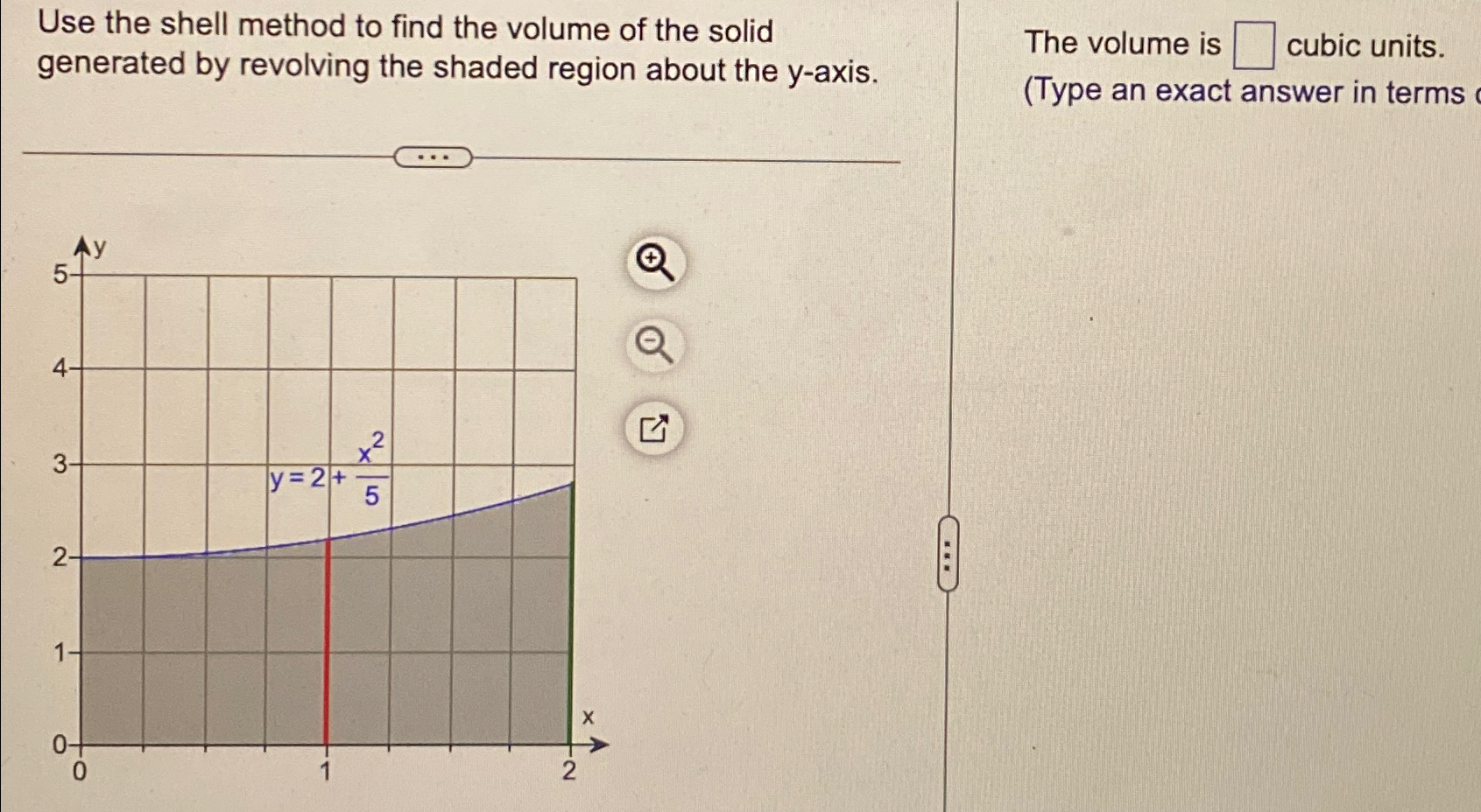 Solved Use the shell method to find the volume of the solid | Chegg.com