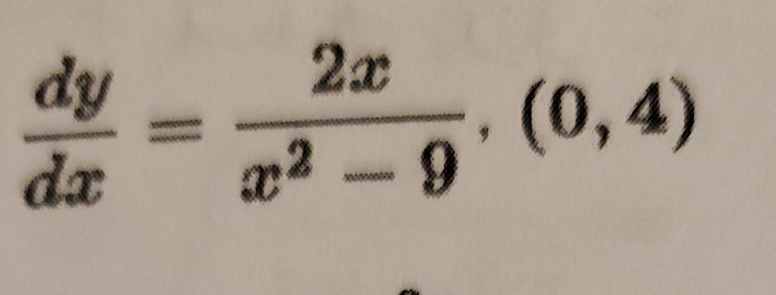 Solved differential equation, find the general solution. | Chegg.com