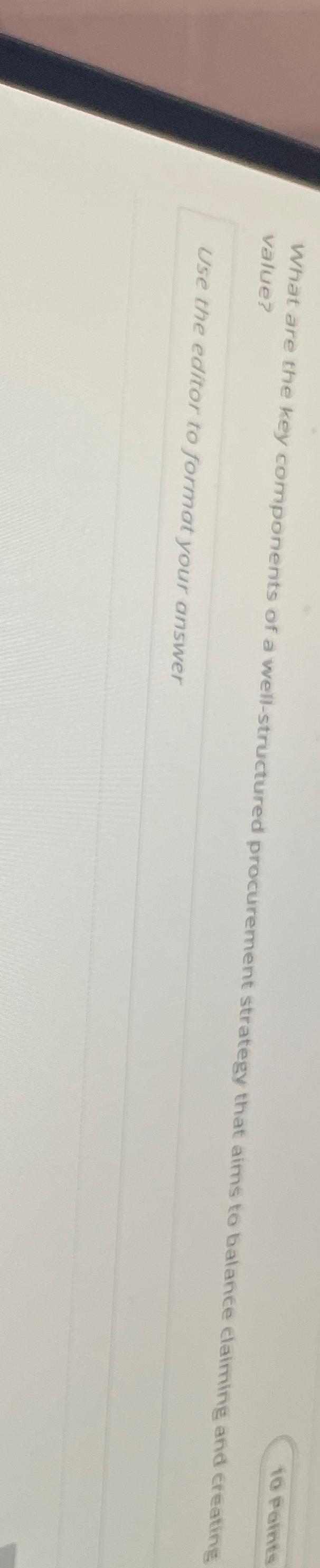 Solved What are the key components of a well-structured | Chegg.com