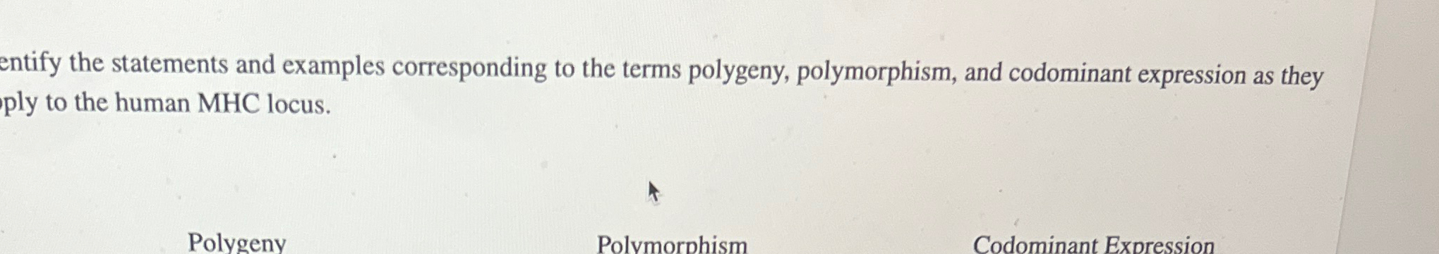 Solved entify the statements and examples corresponding to | Chegg.com