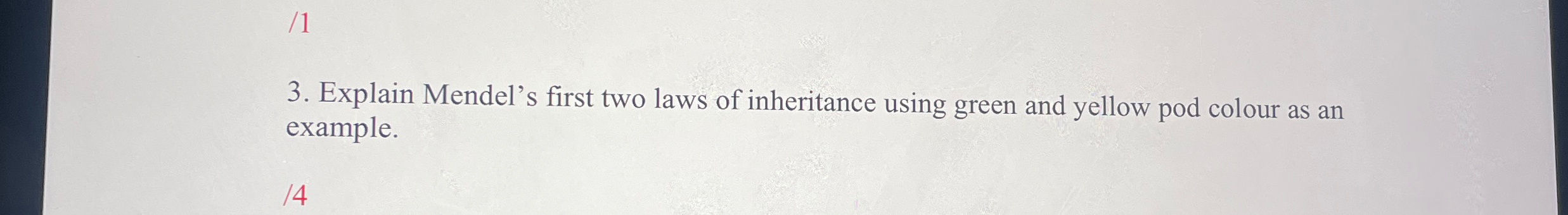 Solved Explain Mendel's first two laws of inheritance using | Chegg.com Solved Explain Mendel's first two laws of inheritance using | Chegg.com