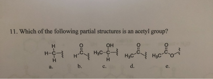 Solved 11. Which of the following partial structures is an | Chegg.com