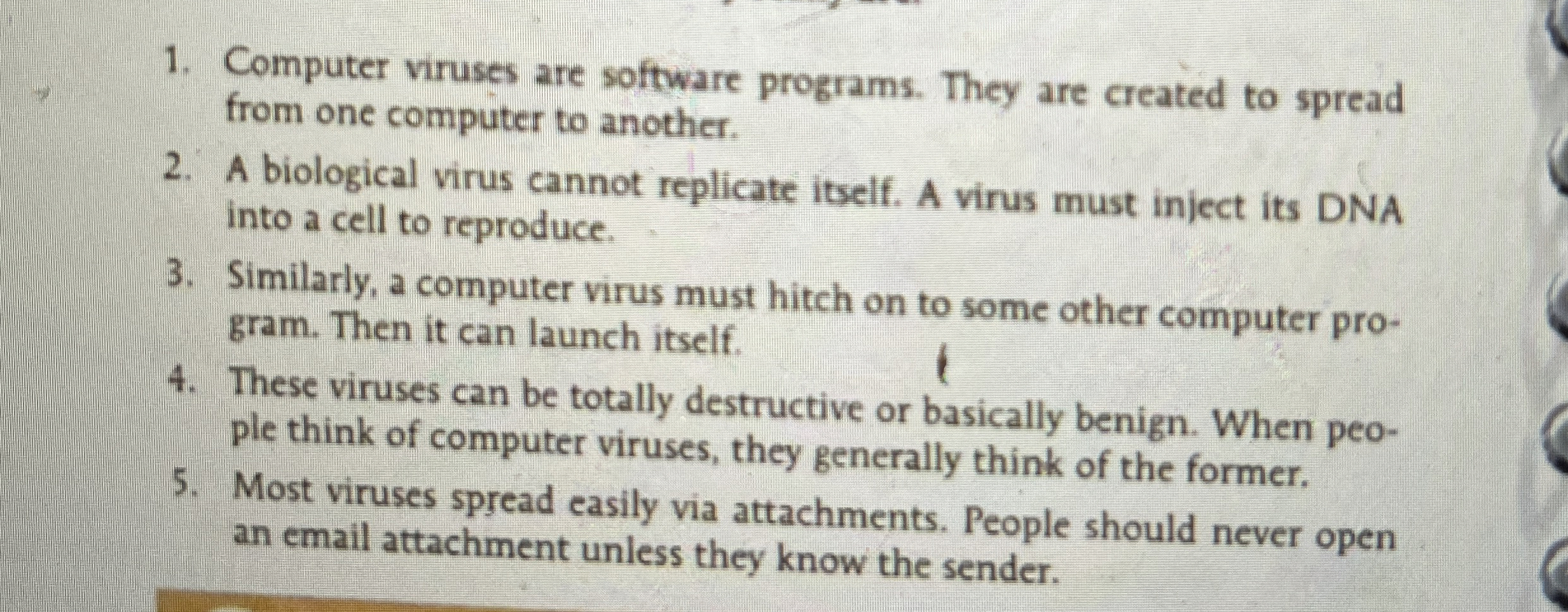 Solved Computer viruses are software programs. They are | Chegg.com