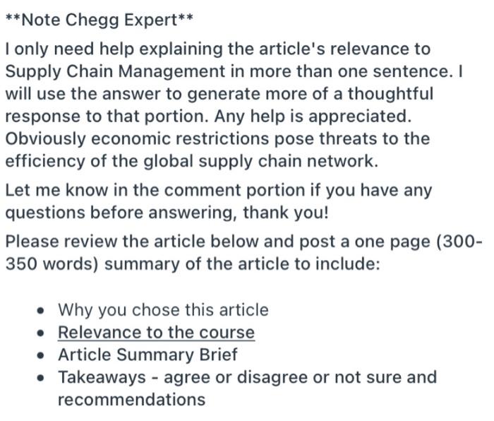 Solved Please read all instructions beforeresponding. Also, | Chegg.com