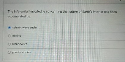 Solved The inferential knowledge concerning the nature of | Chegg.com