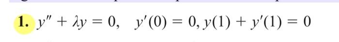 Solved Find the eigenfunctions and the equation that defines | Chegg.com