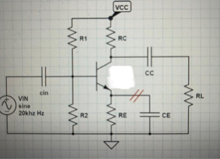 Solved design the following class A amplifier using tip31 | Chegg.com