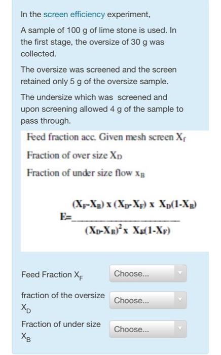 Solved In the screen efficiency experiment, A sample of 100 | Chegg.com