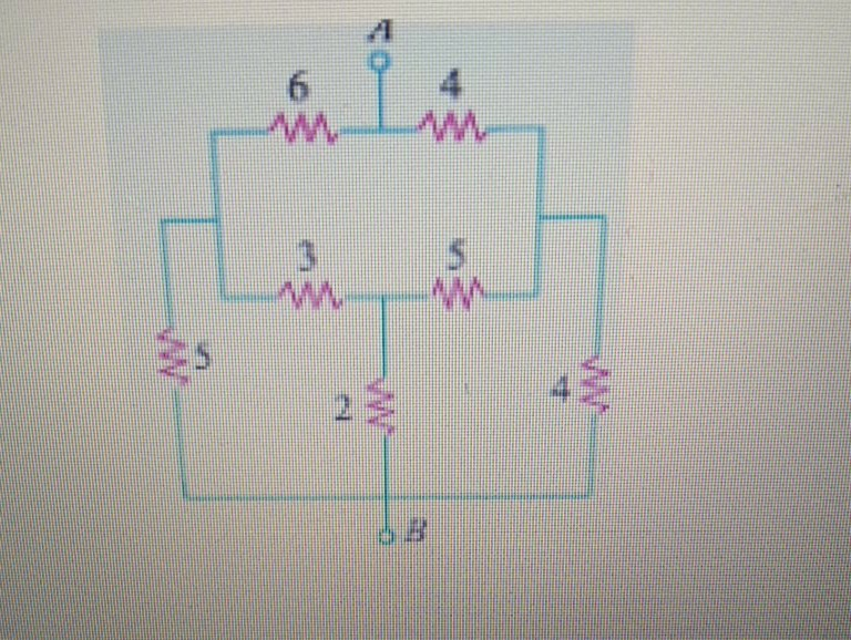 Solved Solve for total resistance using delta y | Chegg.com