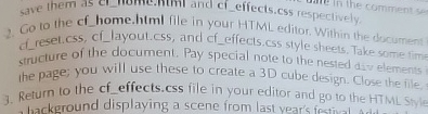 Solved Go to the of home.html file in your HTML editor. | Chegg.com