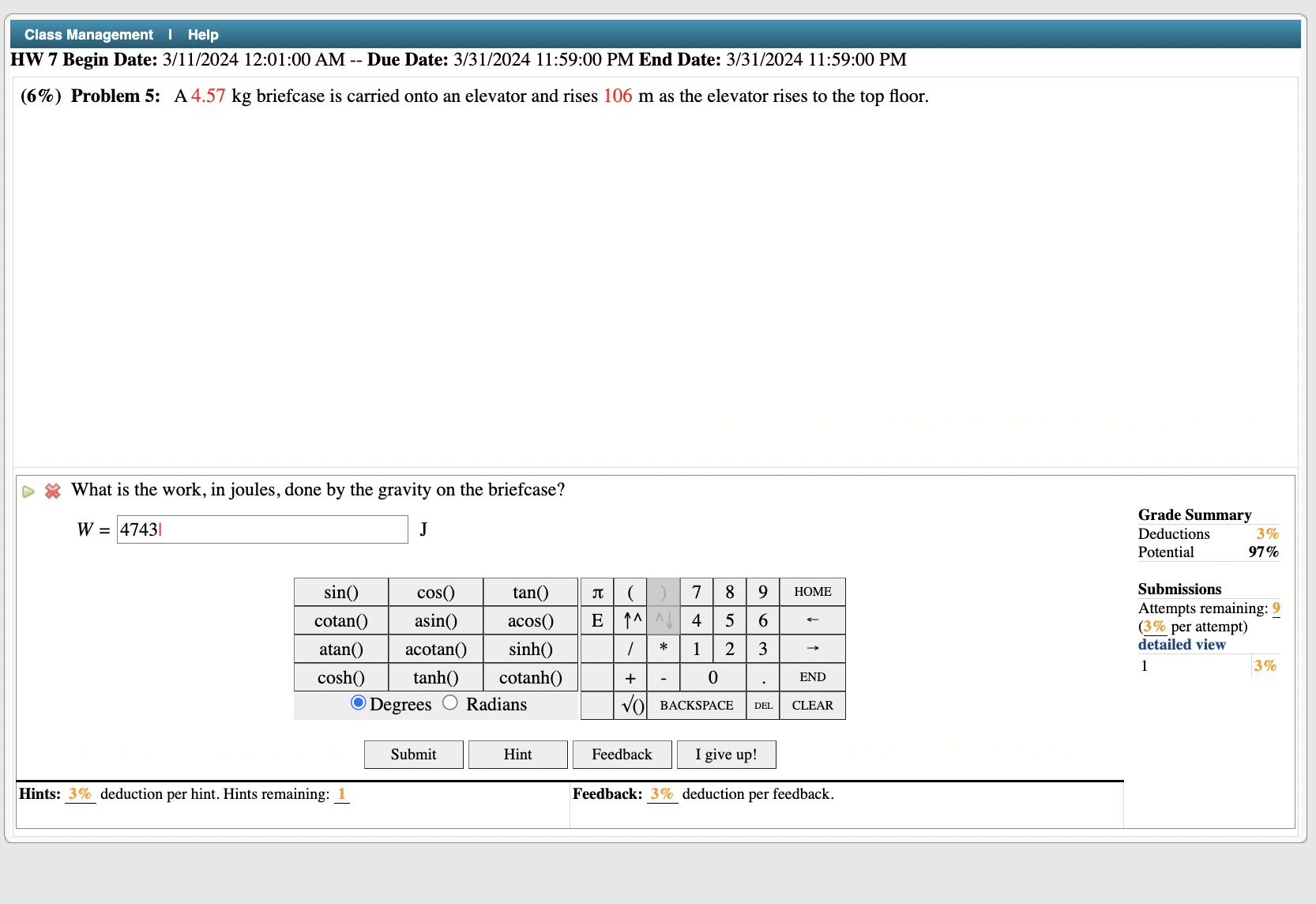 Solved HW 7 ﻿Begin Date: 3/11/2024 12:01:00 ﻿AM -- ﻿Due | Chegg.com