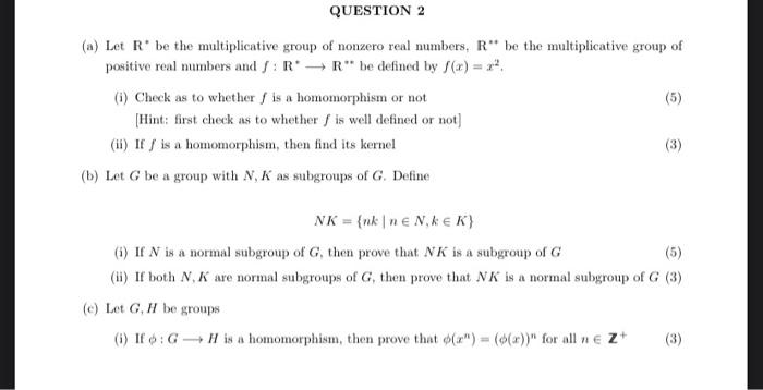 Solved (a) Let R∗ be the multiplicative group of nonzero | Chegg.com