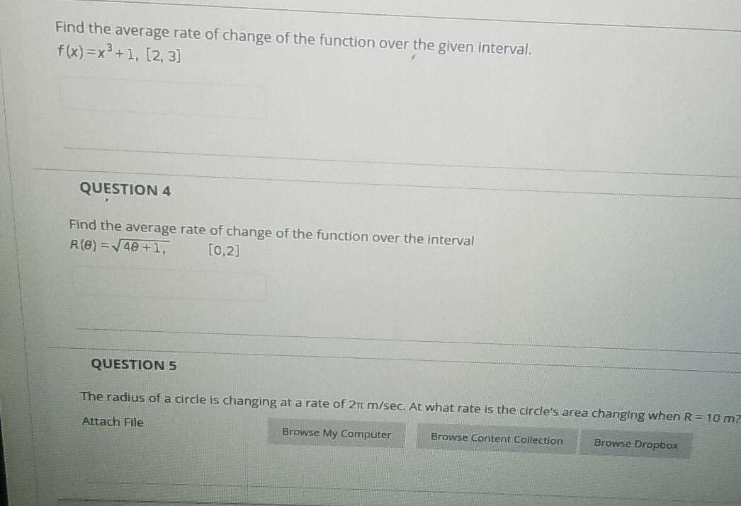 Solved Find the average rate of change of the function over | Chegg.com