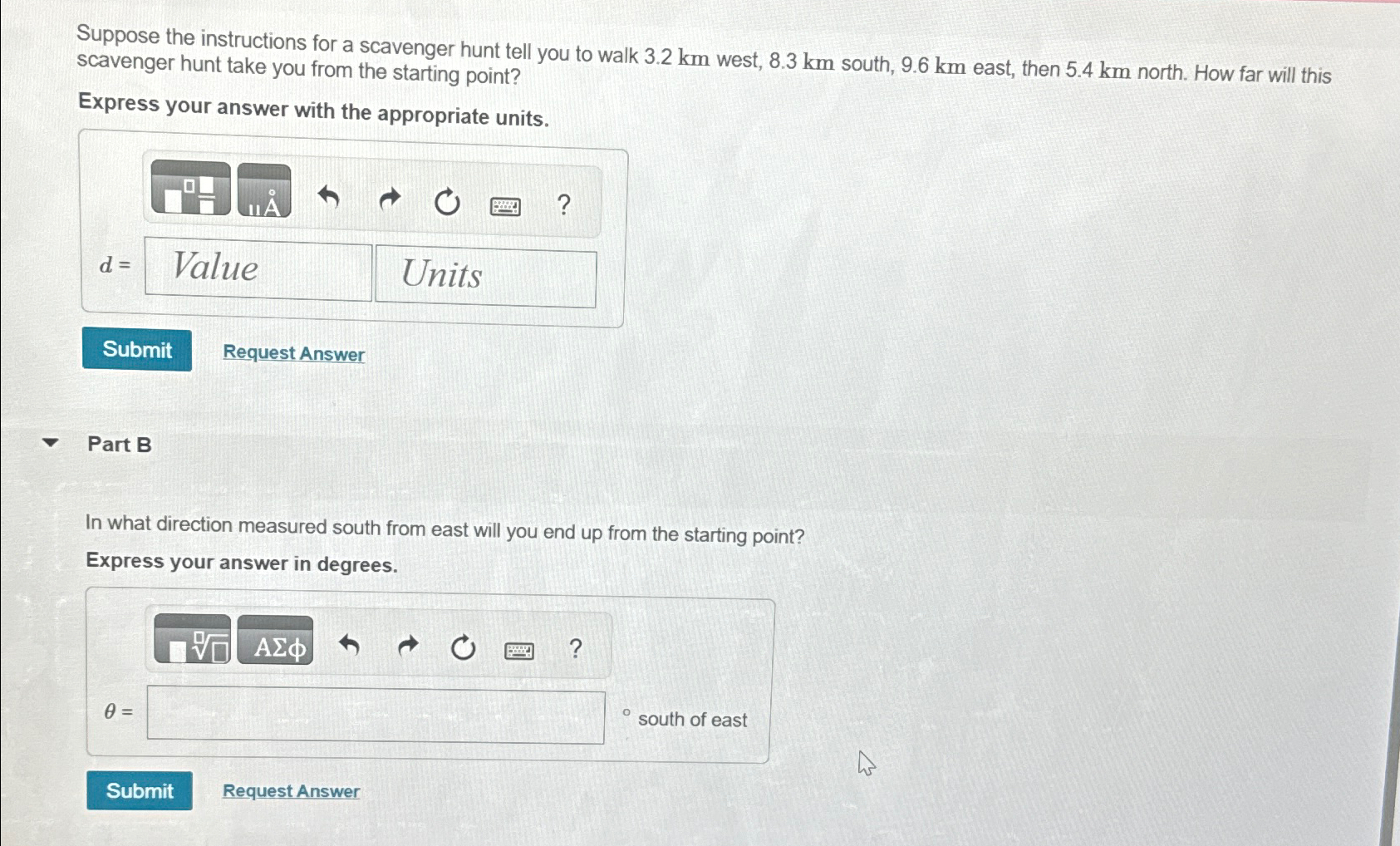 Solved Suppose the instructions for a scavenger hunt tell | Chegg.com