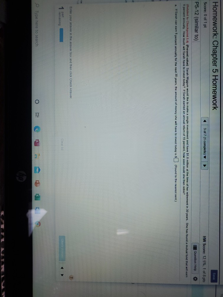 Solved Homework Chapter 5 Homework Save Score 0 Of 1 Pt 3