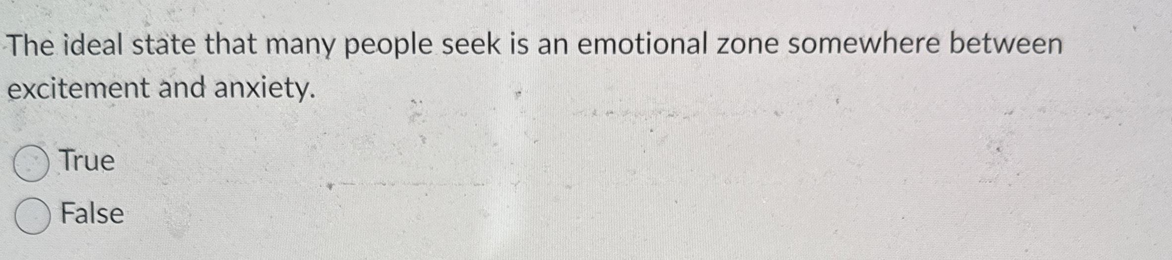 Solved The ideal state that many people seek is an emotional | Chegg.com