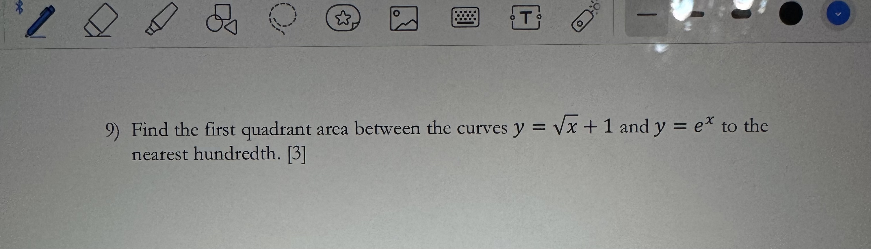 Solved Find the first quadrant area between the curves | Chegg.com