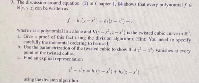 Solved 10. Let V⊆R3 be the curve parametrized by | Chegg.com