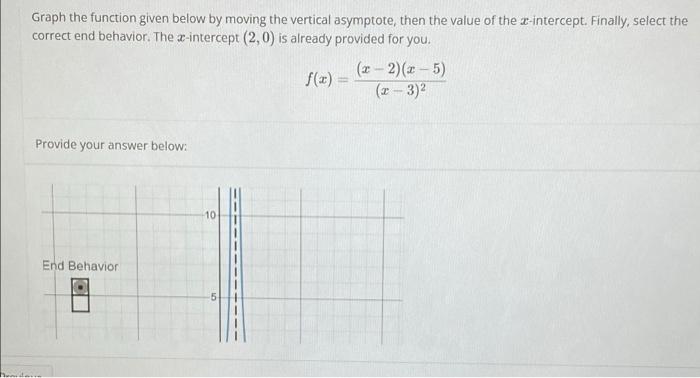 Solved Graph the function given below by moving the vertical | Chegg.com