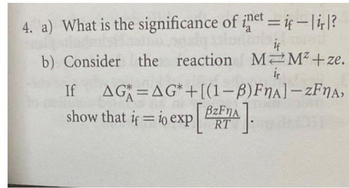 Solved 4. a) What is the significance of ianet =if−∣ir∣ ? b) | Chegg.com