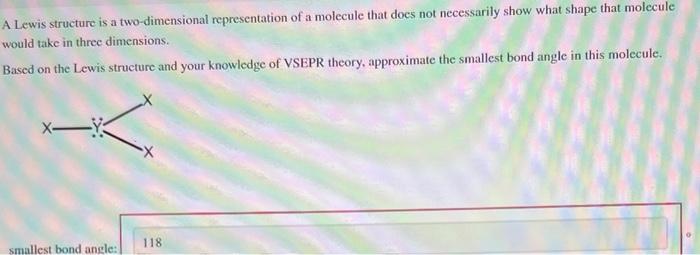 Solved A Lewis structure is a two-dimensional representation | Chegg.com