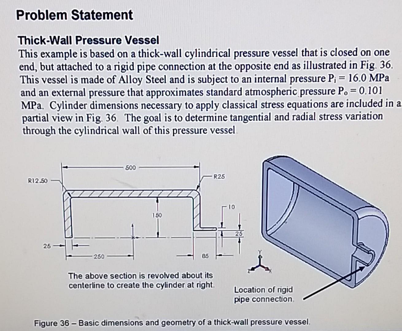 Solved Problem Statement Thick-Wall Pressure Vessel This | Chegg.com