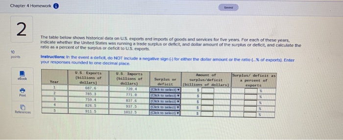 Solved Chapter 4 Homework Consider The Table Below 