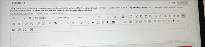 Solved What is the equabon to deteitine the volume of OVa to | Chegg.com