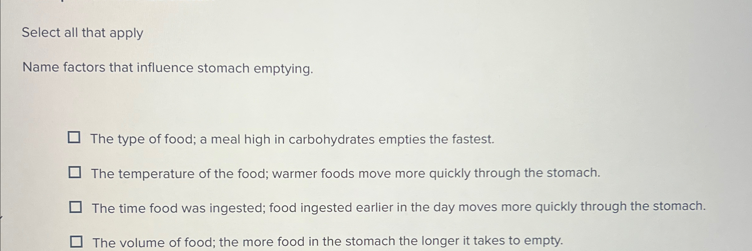 Solved Select all that applyName factors that influence | Chegg.com