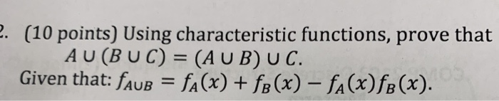 Solved 2. (10 points) Using characteristic functions, prove | Chegg.com