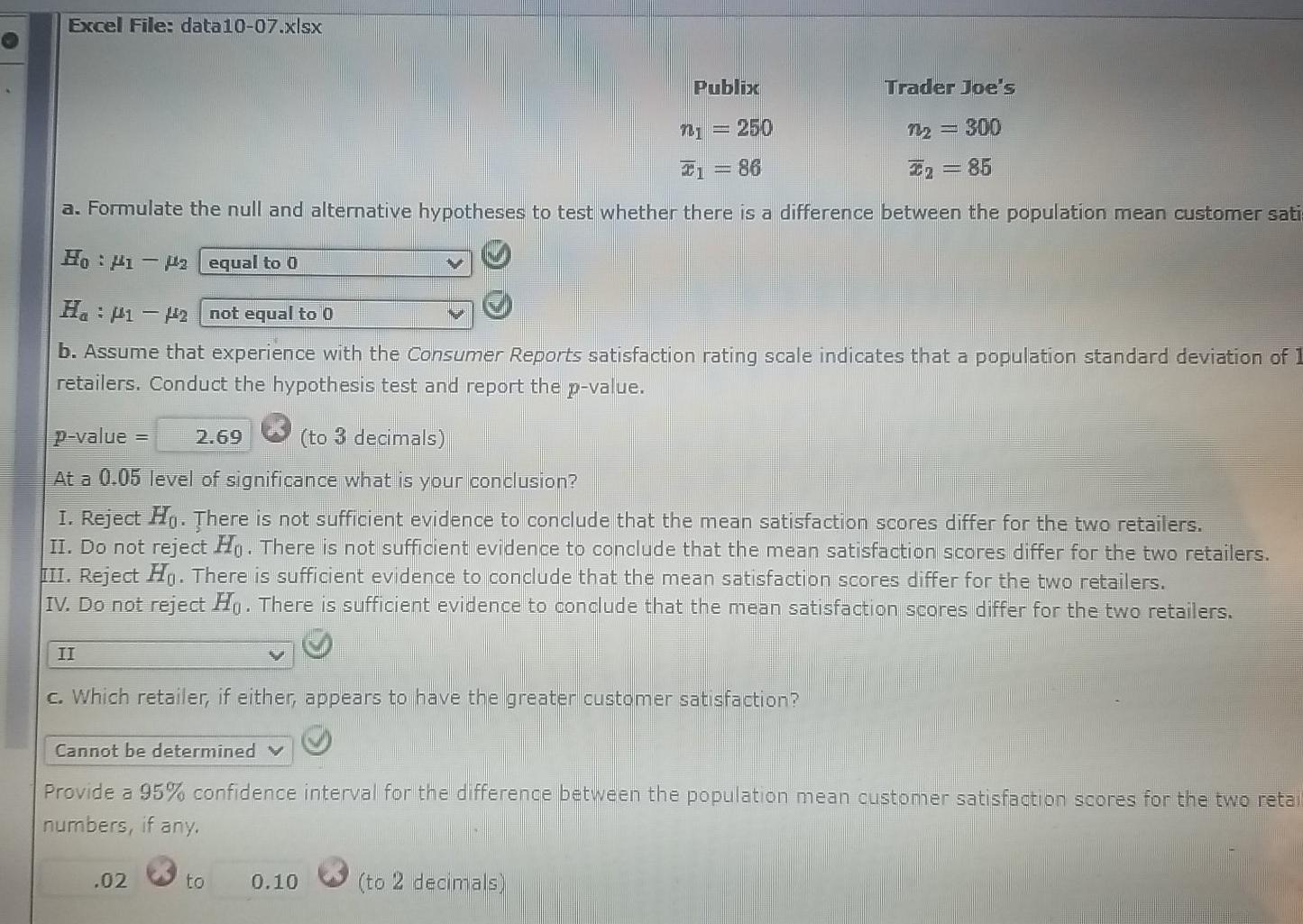 Solved Excel File: data10-07.xlsx Publix Trader Joe's 21 = | Chegg.com