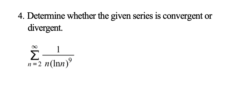 Solved Determine whether the given series is convergent | Chegg.com