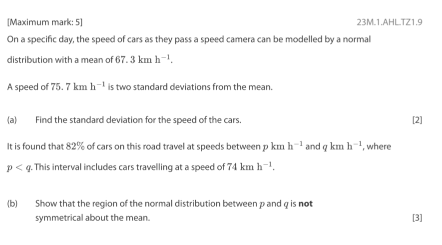 Solved [Maximum mark: 5 ]23M.1.AHL.TZ1.9On a specific day, | Chegg.com